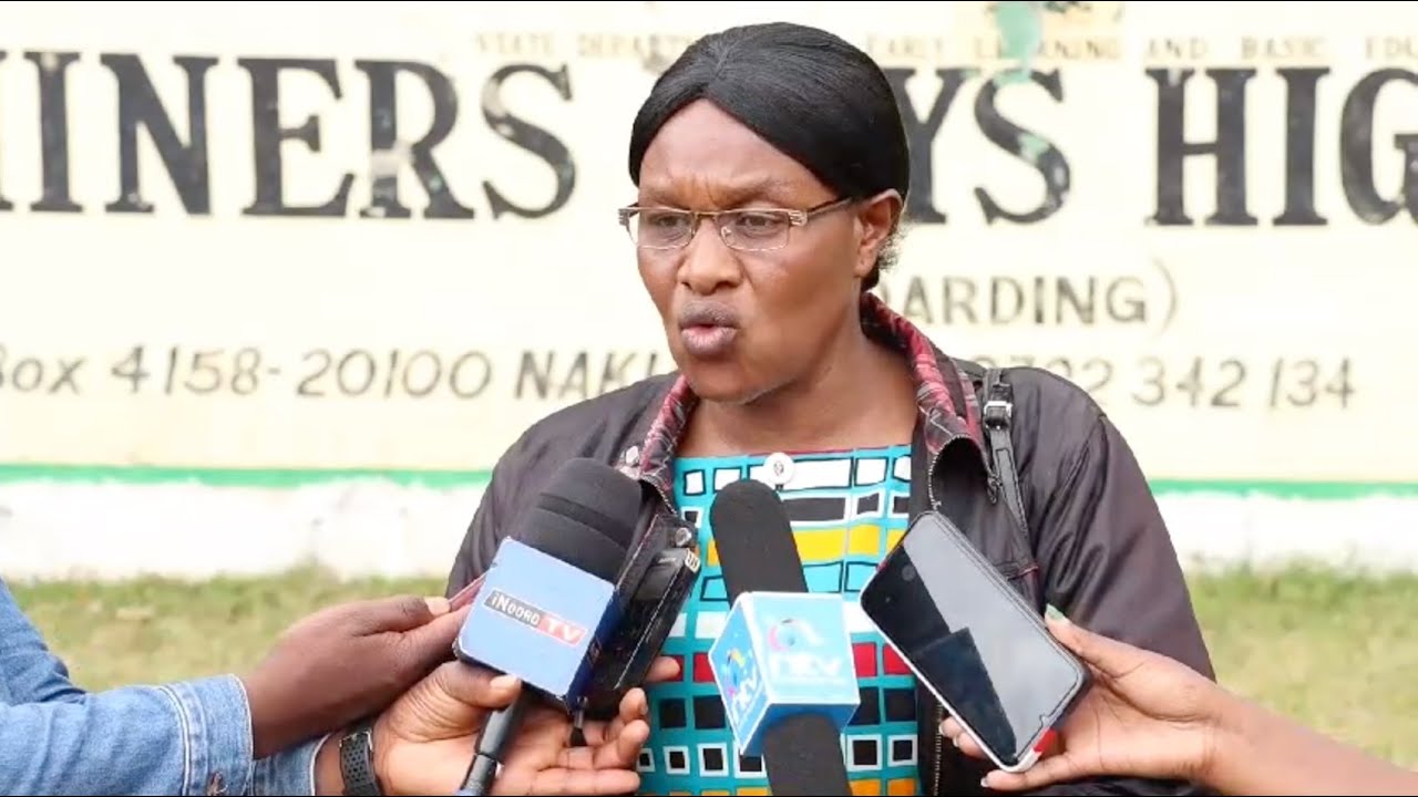 Nakuru: A parent at Shiners Boys High School, where a KCSE candidate ...
