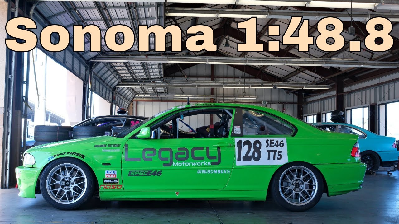New SE46 personal best at Sonoma (1:48.8) - YouTube
