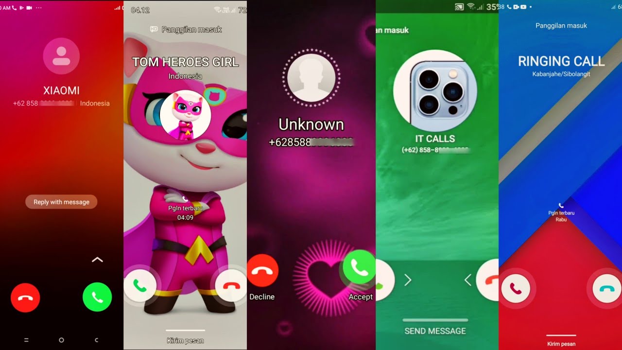 XIAOMI N12/ SAMSUNG TOM/ SAMSUNG A7/ REDMI LOVE/ SAMSUNG A35 incoming calls - YouTube