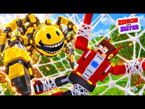 Verity the Robot Spider's Web Trap! - JJ x Sister Story - Minecraft Animation
