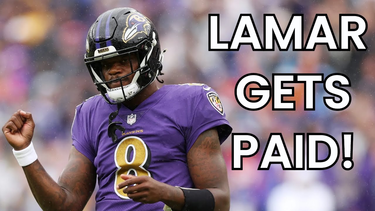 LAMAR JACKSON SIGNS HIS EXTENSION!! HE FINALLY GETS IT DONE - YouTube