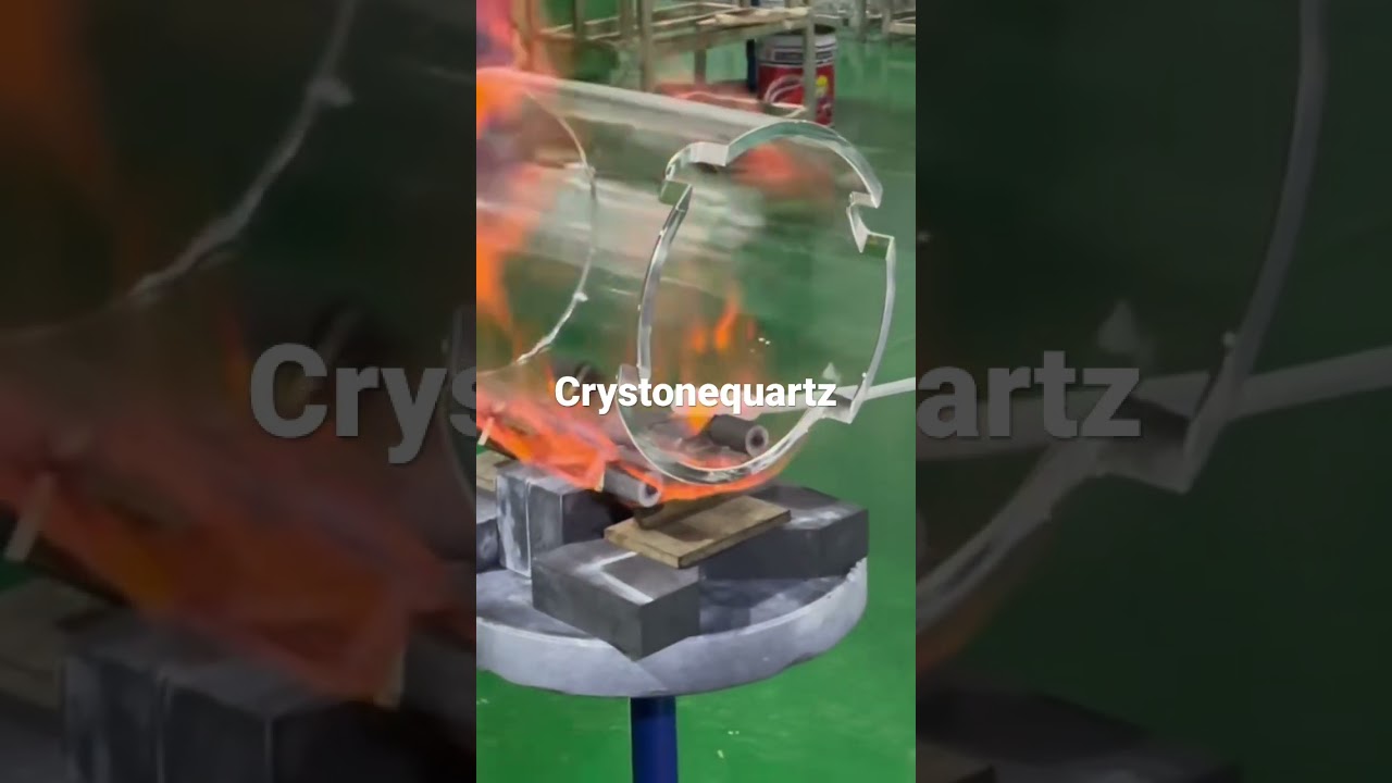 Fire polishing quartz tubing - YouTube