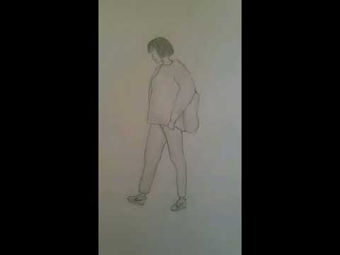 How to draw easy girl/necə asan qız çəkmək olar