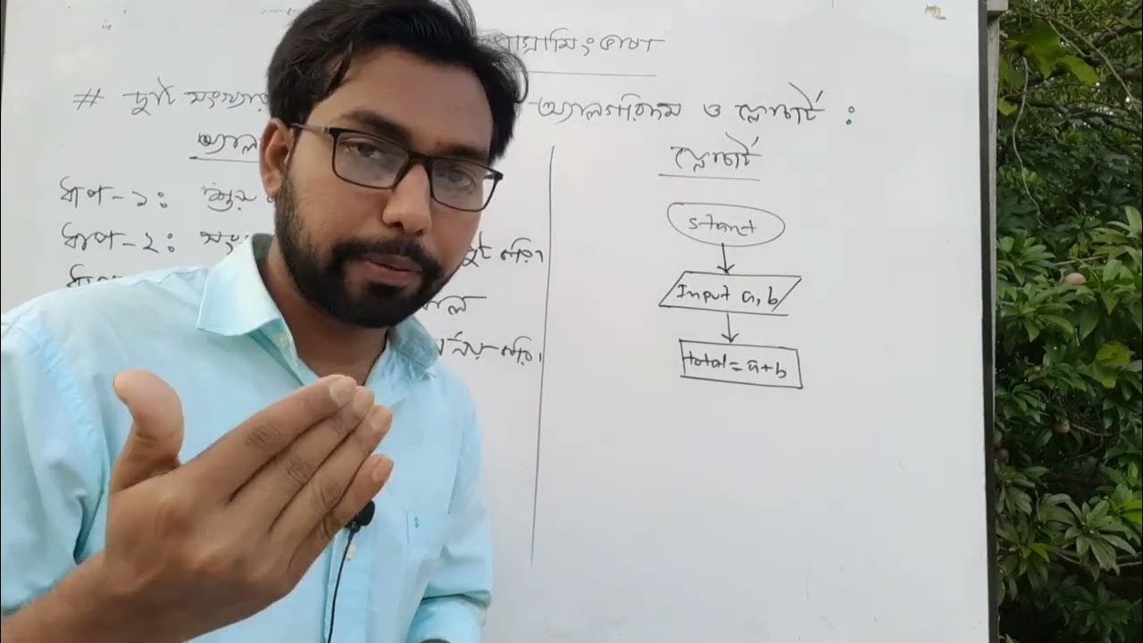 HSC ICT ৫ম অধ্যায় || দুটি সংখ্যার যোগফল নির্ণয়ের অ্যালগরিদম ও ...