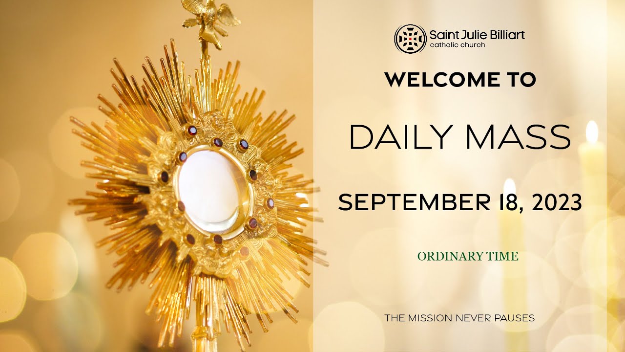 Daily Mass, September 18, 2023 - YouTube