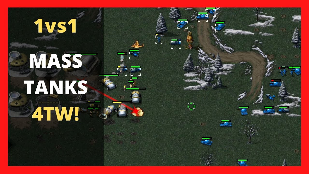 "Mass Tanks 4TW" Command and Conquer Remastered Online Multiplayer (No ...