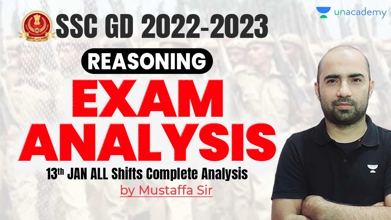 SSC GD 2022-2023 Exam analysis I Reasoning I 13th Jan -All Shifts ...