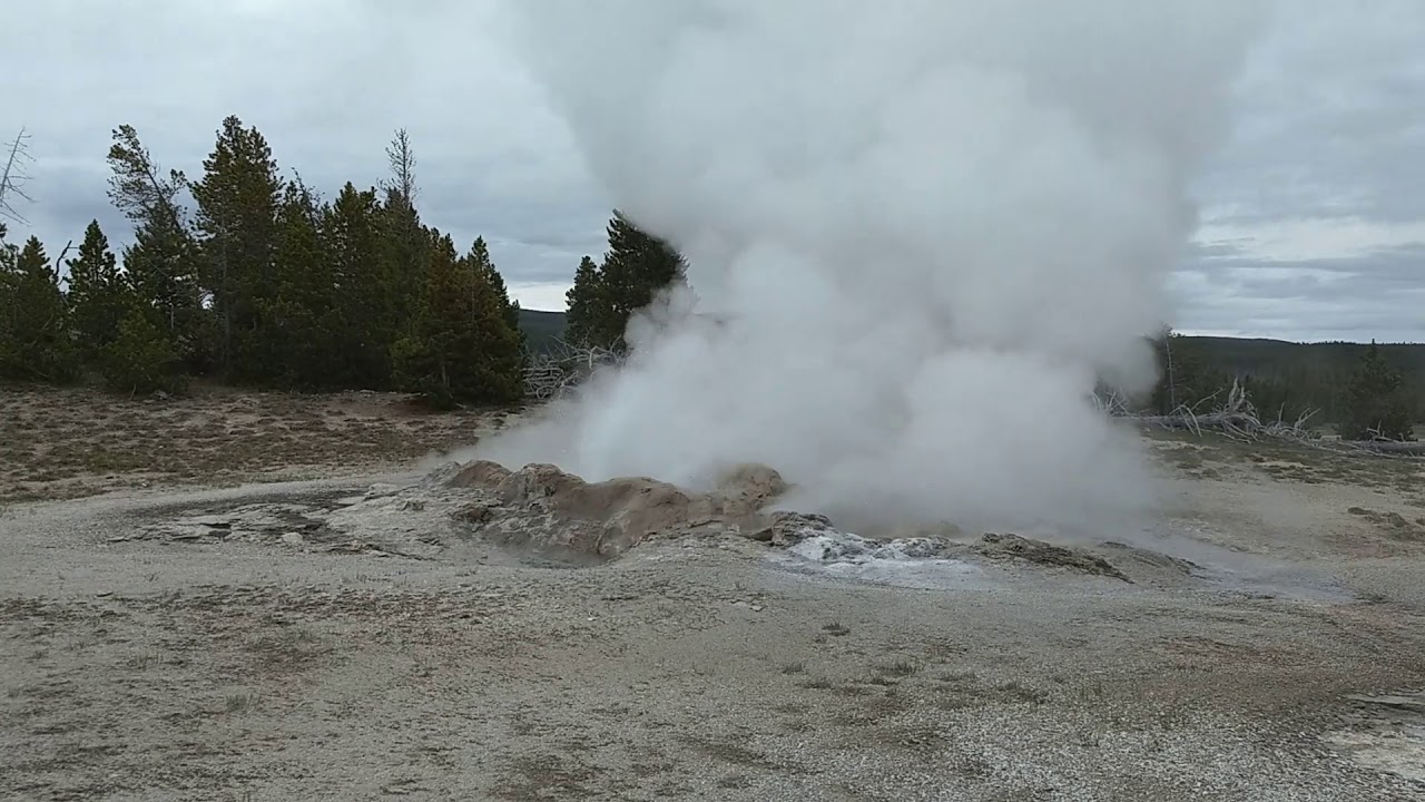 Surprise Eruption of Jet Geyser - YouTube