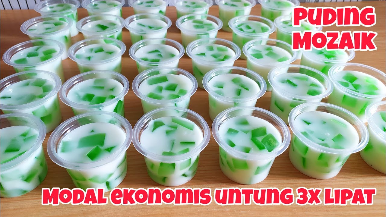 IDE JUALAN PUDING CUP MOZAIK NUTRIJELL MELON SUSU - YouTube