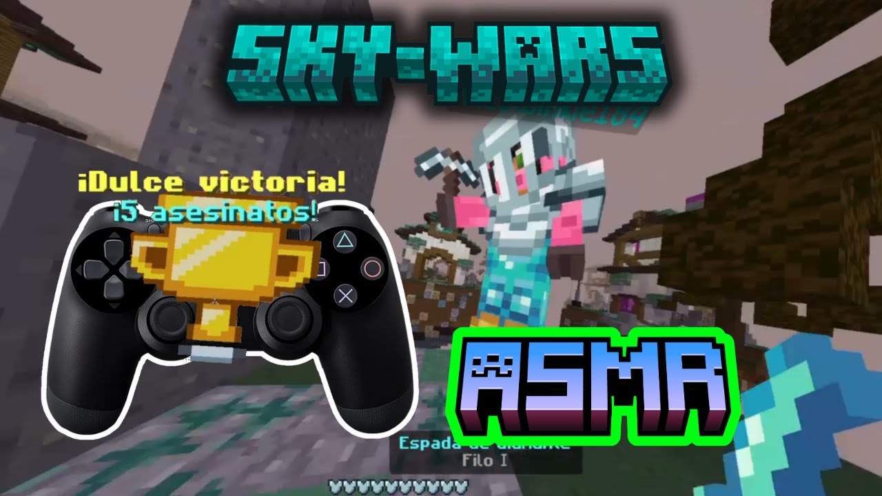 CONTROLLER Sounds — SkyWars #31 (Minecraft Bedrock ASMR) - YouTube