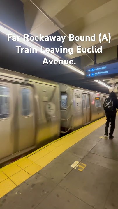 Far Rockaway bound (A) train, leaving Euclid Avenue. - YouTube