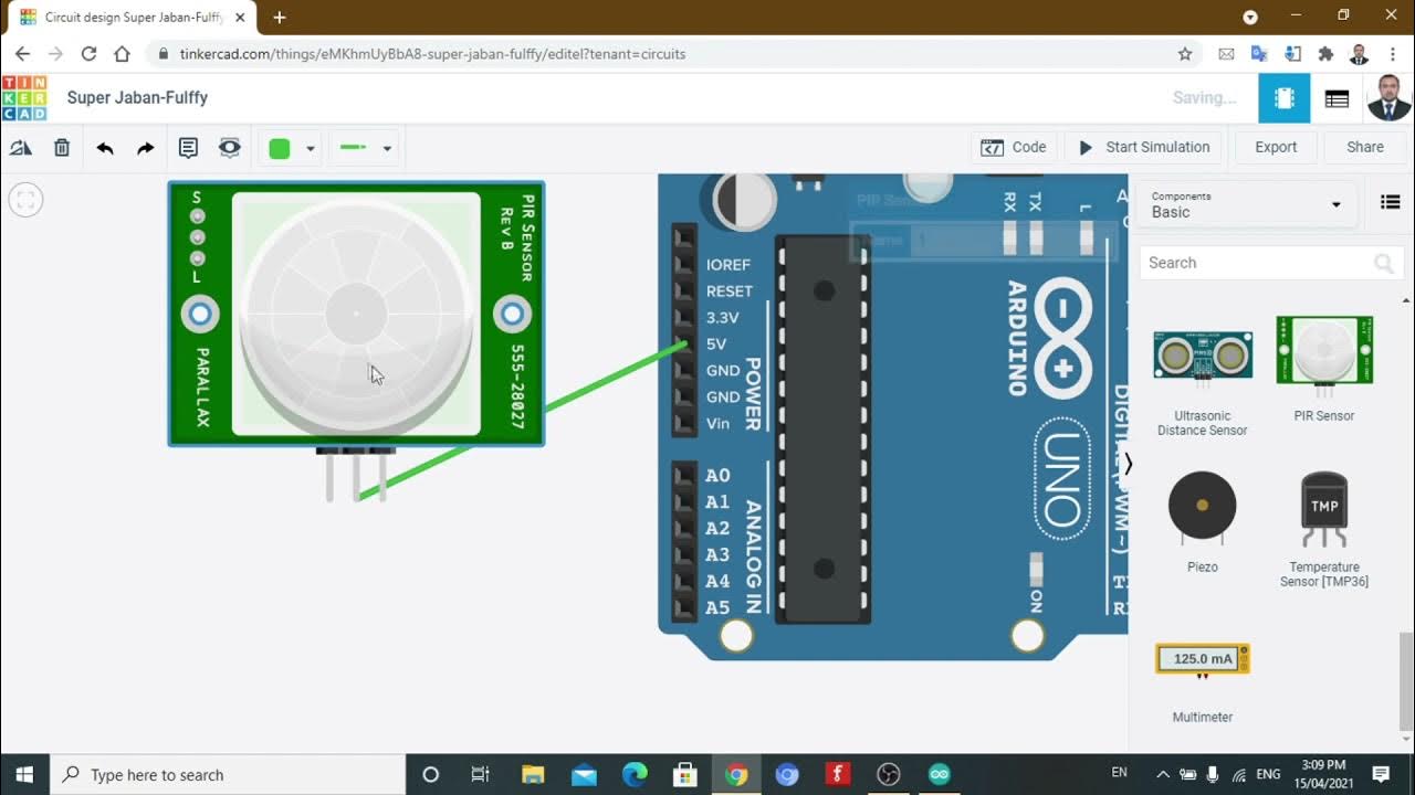 Motions Sensor Detection Alarm Arduino Tutorial - YouTube