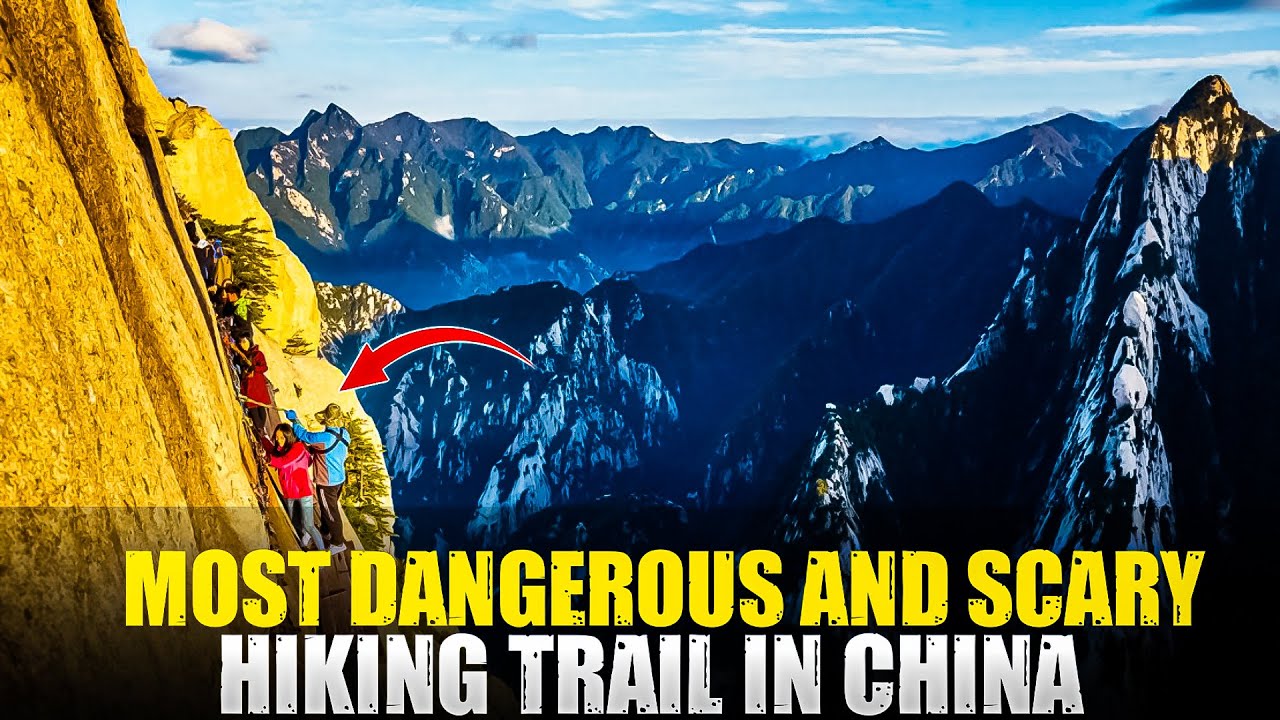 Most Dangerous And Scary Hiking Trail In China - YouTube