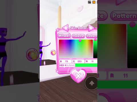 How to do the rainbow skin tone in dress to impress dti - YouTube