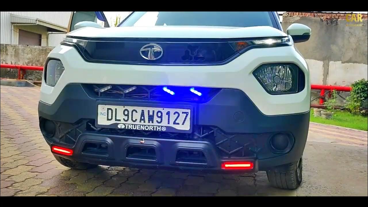Tata Punch Abs 👊 Bumper Guard 💥 With L.E.D 💥Full Installation Video 🙂By GT Car Accessories 🔥 ...