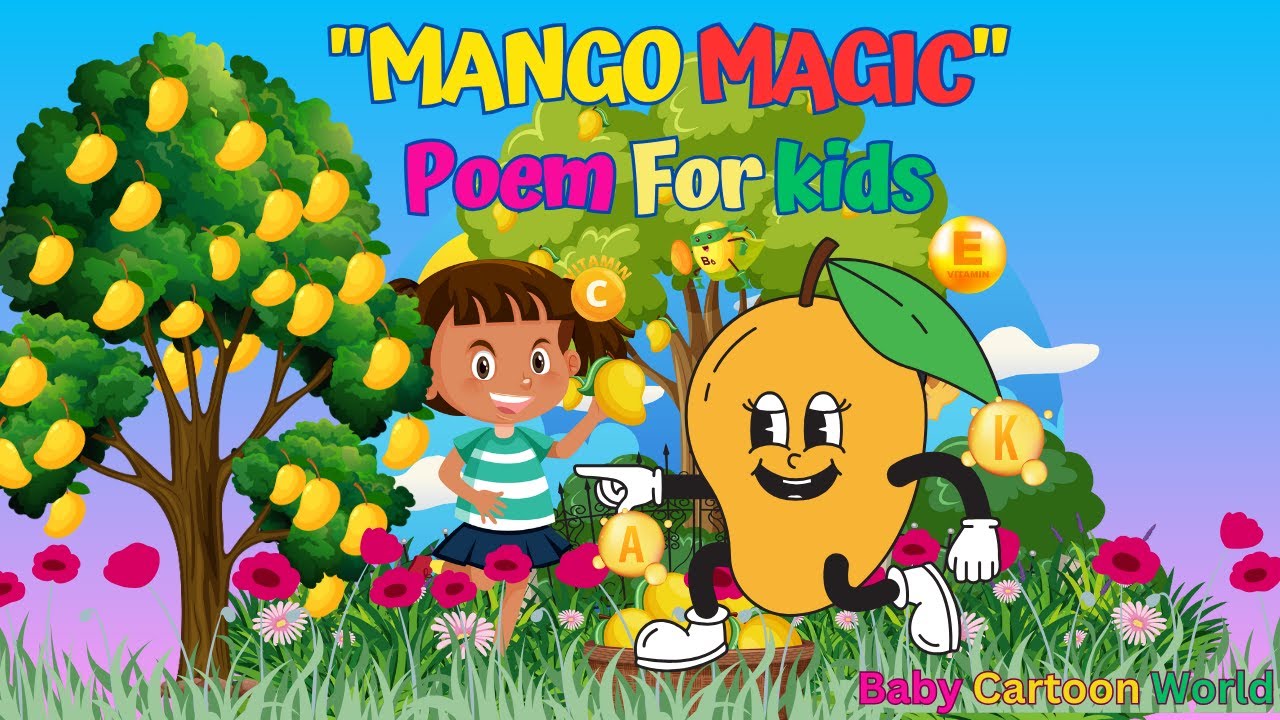 "Mango Magic" Poem For kids #video #youtube #mango #fruit - YouTube