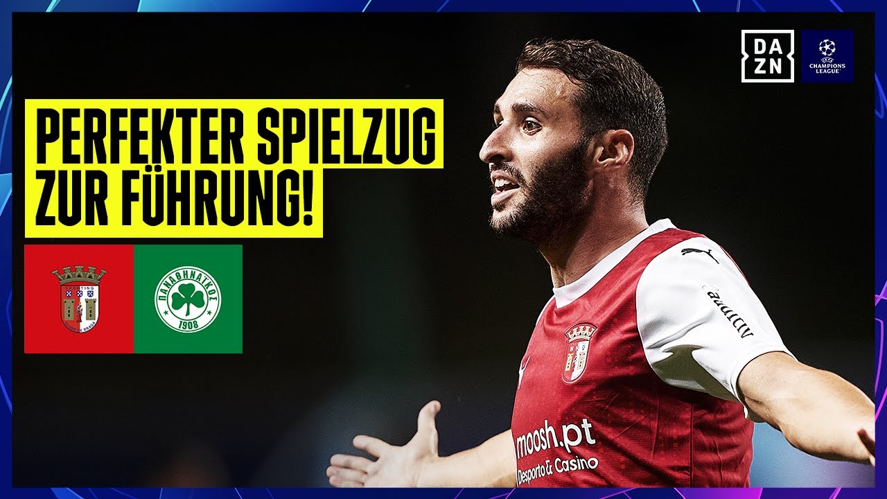 Perfekter Spielzug und schneller als die Kameras: Braga - Panathinaikos ...