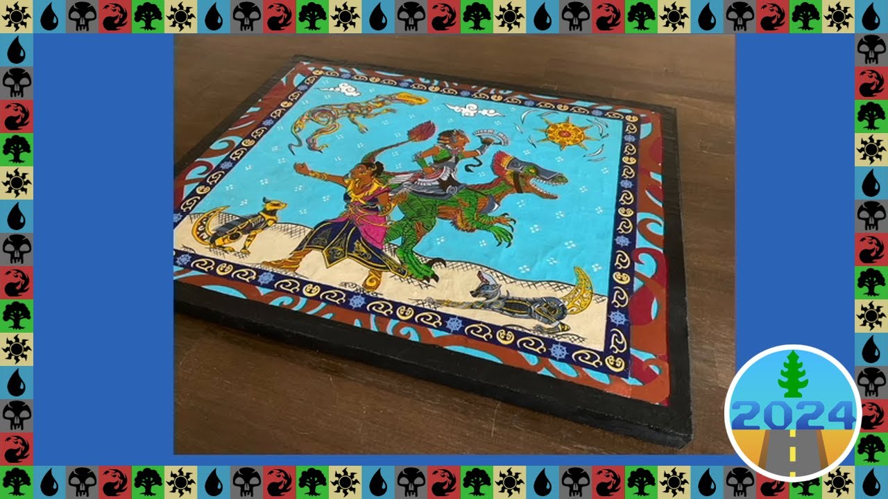 DB2024 - Giveaway for: Saheeli and Huatli Pattachitra Portrait - YouTube
