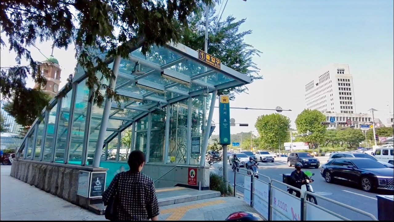 서울 수도권 전철 2호선 - 서울지하철 - 서초역 - Seoul Subway Line 2 - Seocho Station ...