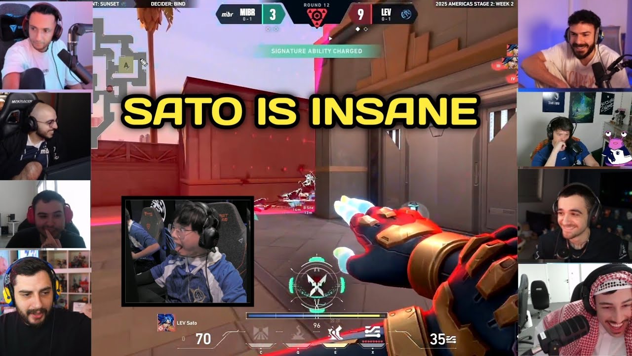 Streamers Reacts To LEV Sato Drops Insane 4K Then Makes FUNNIEST Face ...