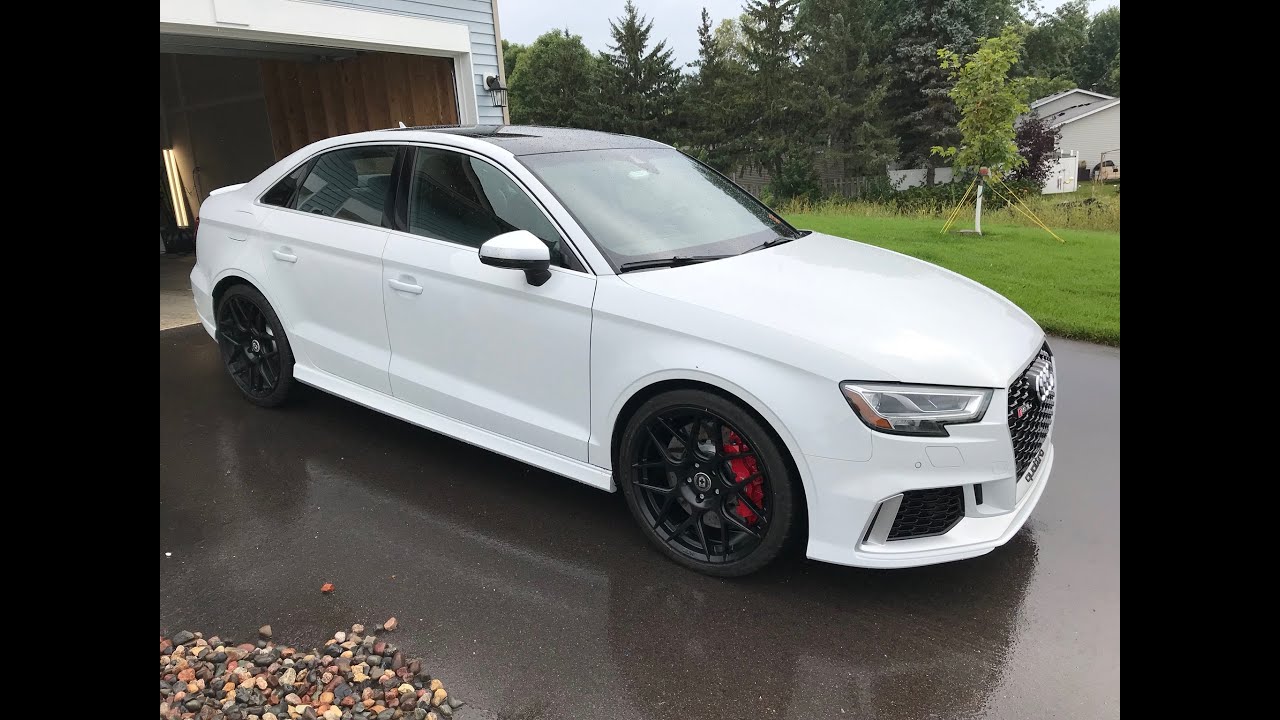 2018 FL 8V Audi RS3 Cold Start and short test drive with OEM Euro ...