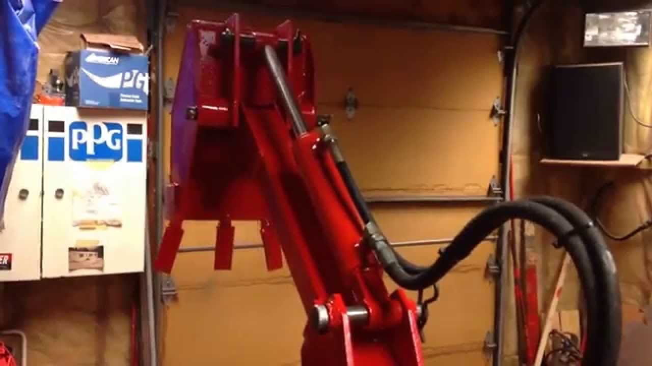 Homemade backhoe for my gravely G - YouTube