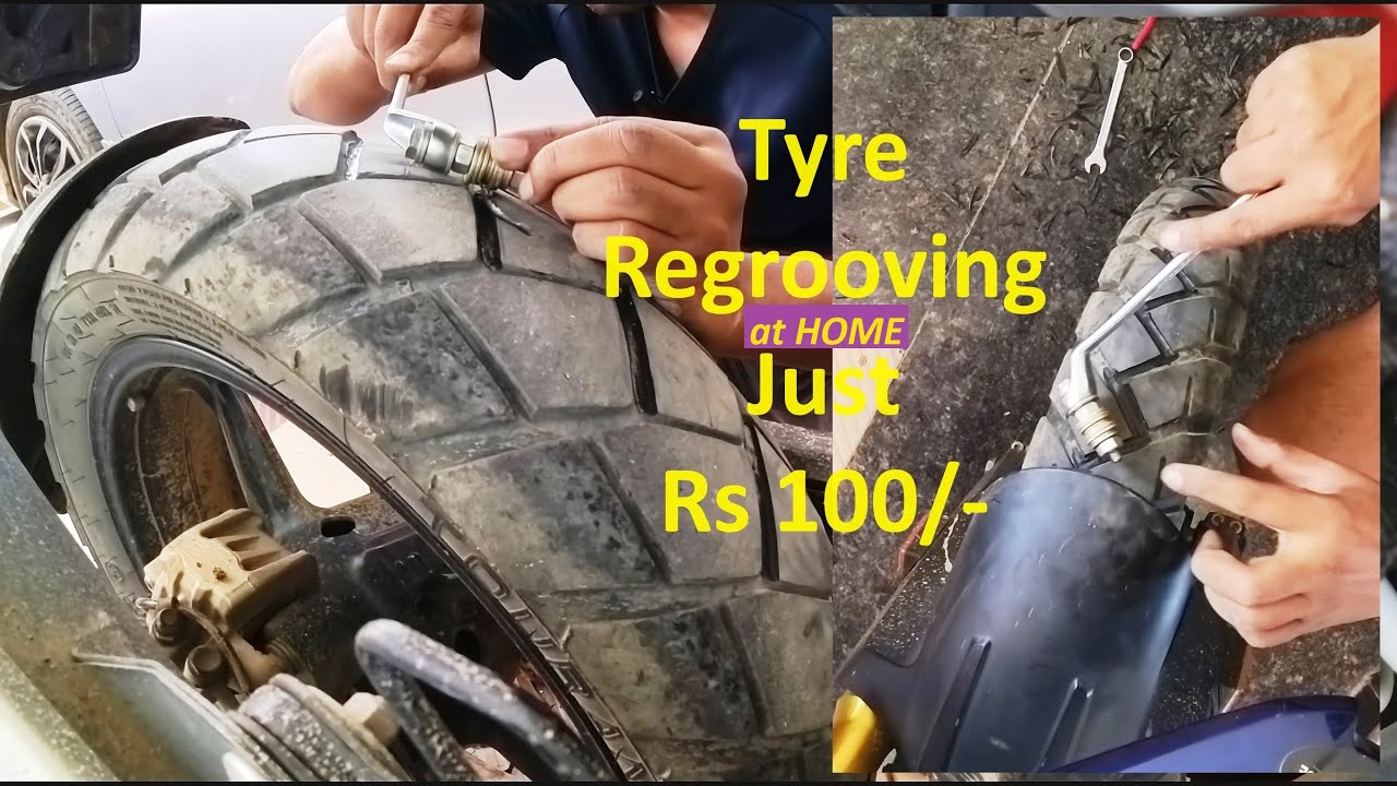 Tyre Regrooving at home in just Rs 100/- - YouTube