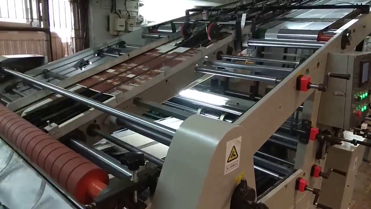Automatic Flute Laminator Machine 3ply 1450 Eco - E flute 5500s/h - YouTube