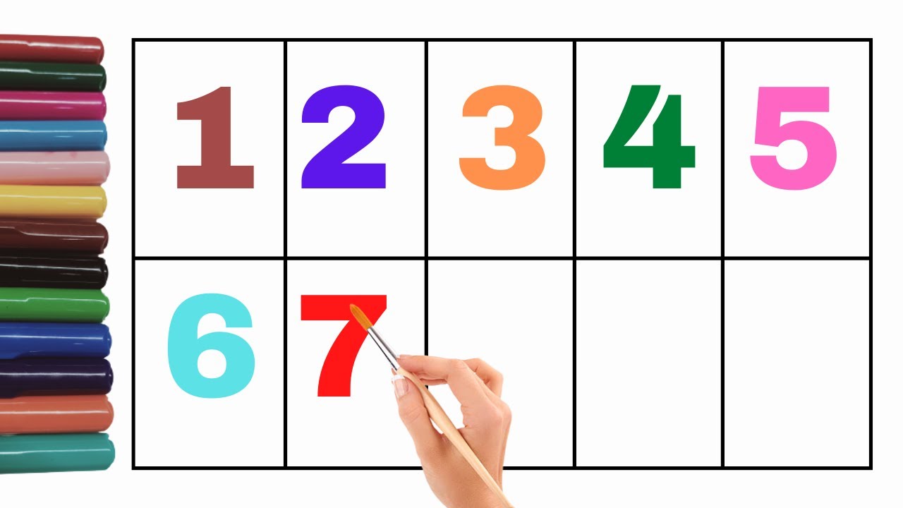 1 to 10 | Number counting for kids | 1234 Counting Numbers | 12345 ...
