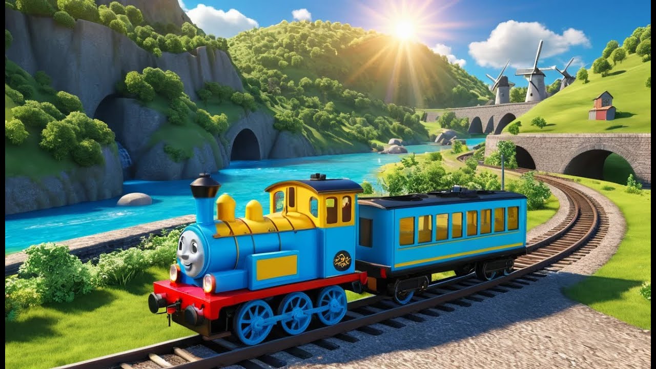 The Train on the Track Goes Choo Choo | Fun Train Song for Kids | Learn ...