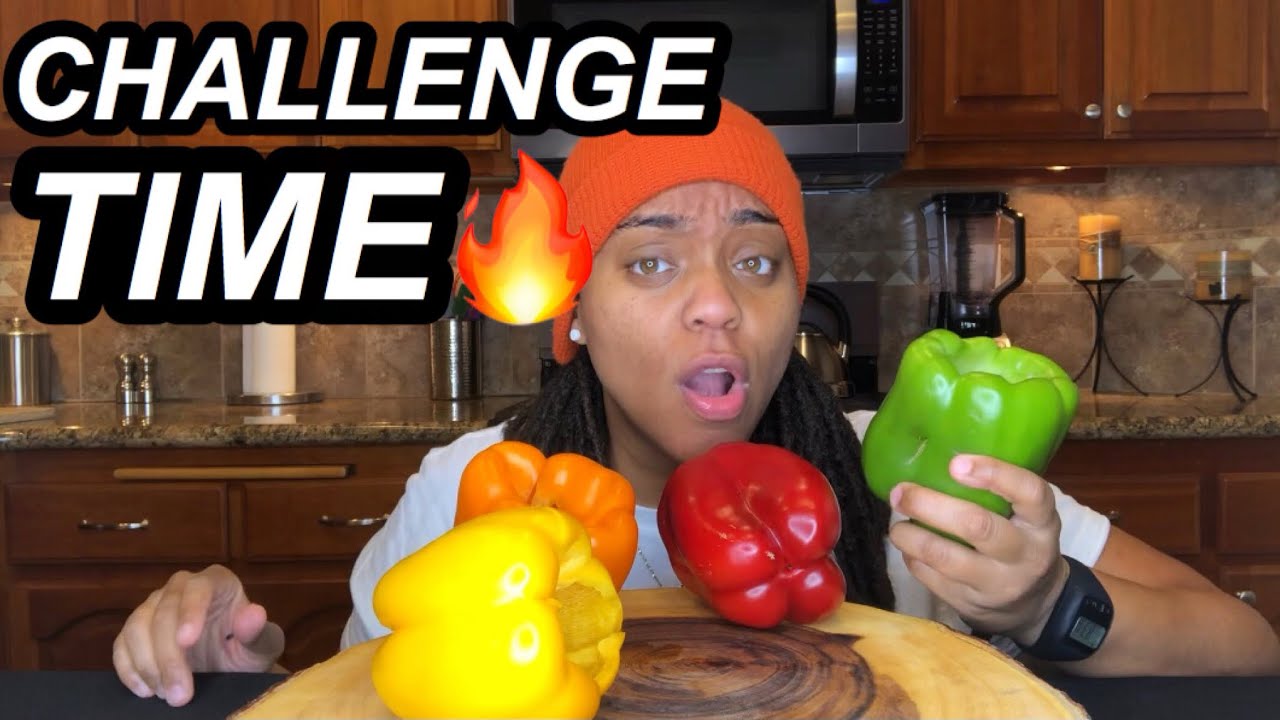 BELL PEPPER CHALLENGE BY @KCConnection | 4 BELL PEPPERS IN 15 MINUTES ...
