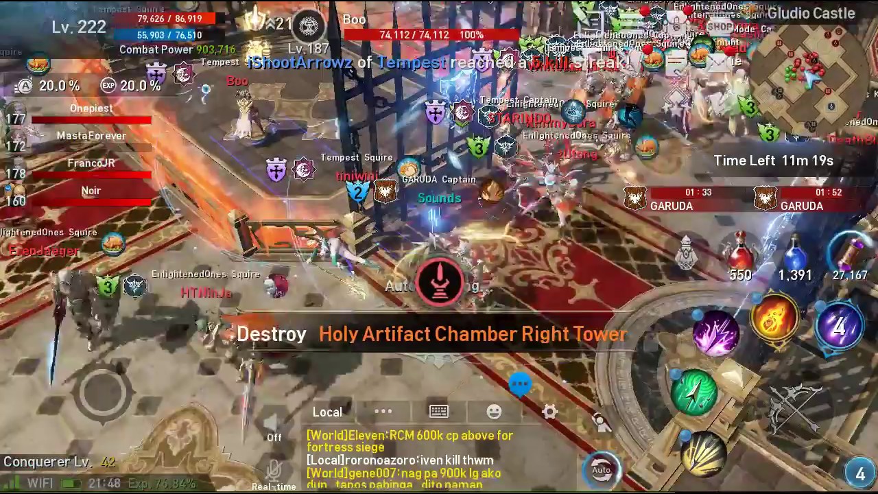 Lineage 2 Revolution - [Castle Siege #1] *Garuda *Baium - YouTube