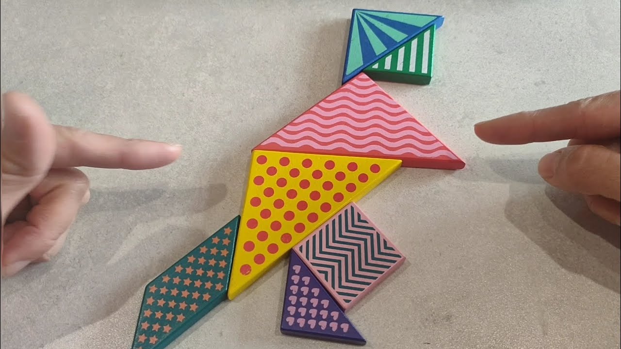 Figura persona 🏃🏻‍♀️en Tangram para niños - Tangram creativo - Reto 5 ...