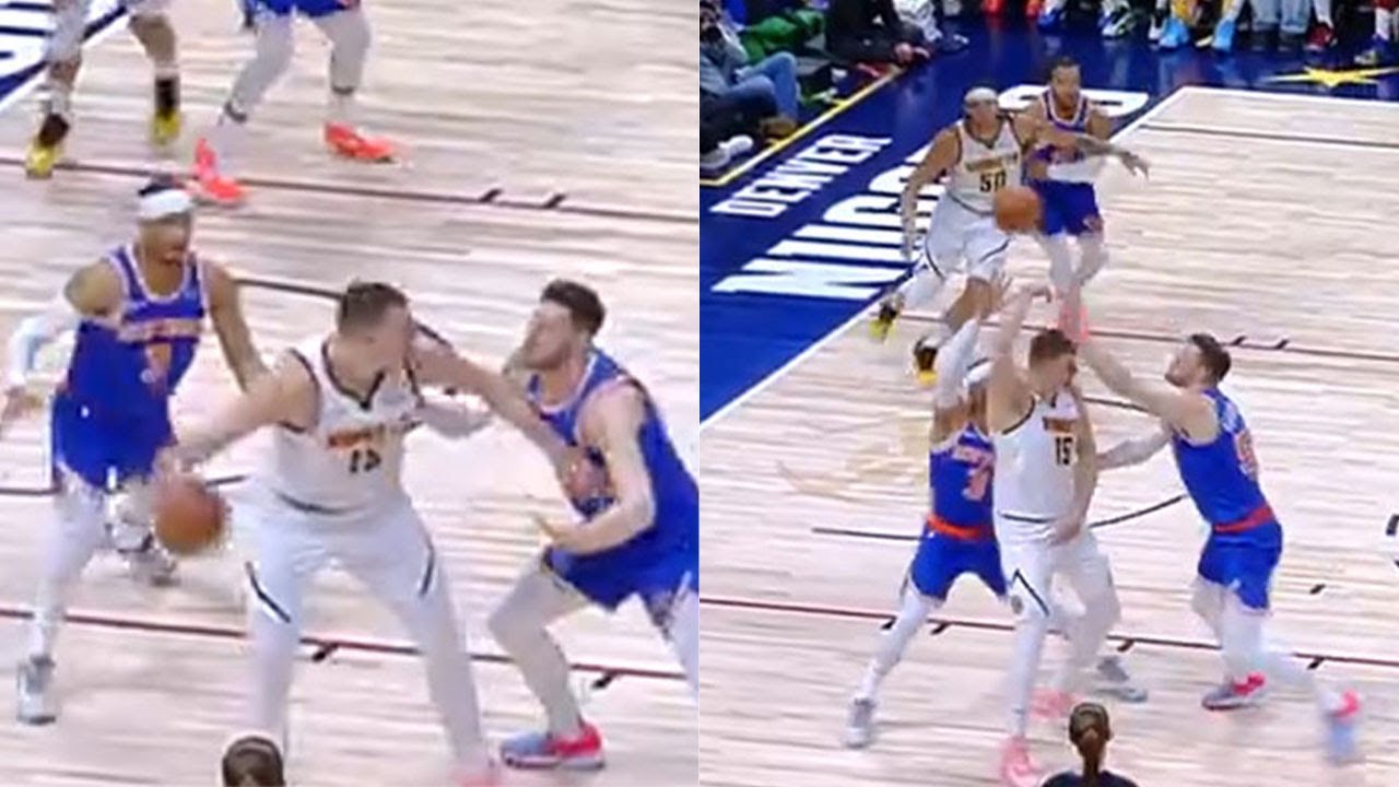 Nikola Jokic threw NO LOOK pass BEHIND his Back to find Aaron Gordon ...