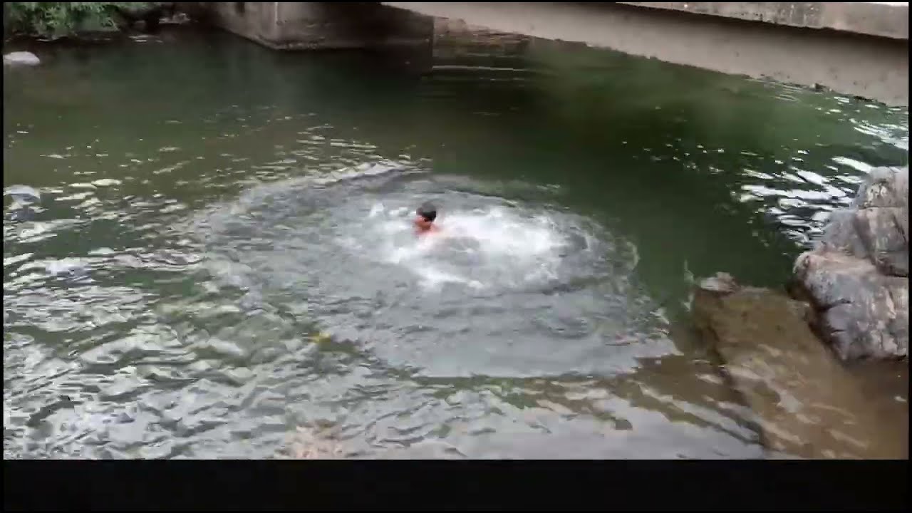 Swimming Skills in Ganol river - YouTube