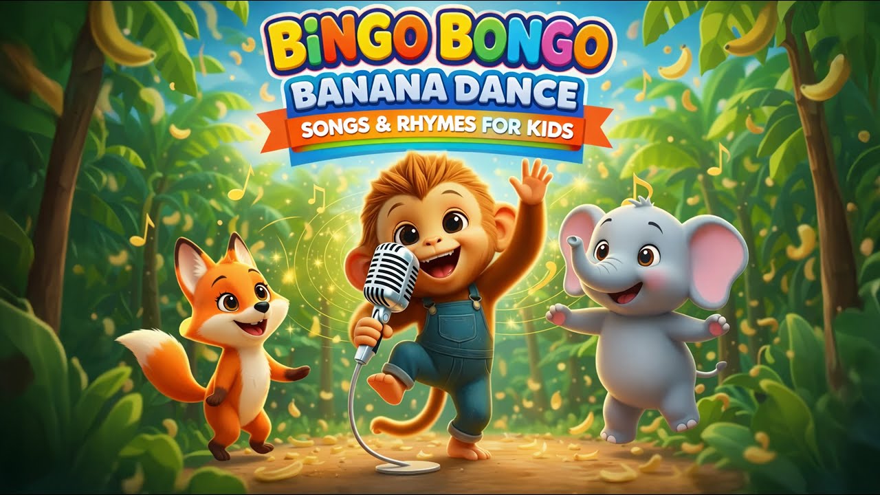 Bingo Bango Banana Dance Song for Kids 🐒 | Banana Go Loco | Banana Song ...