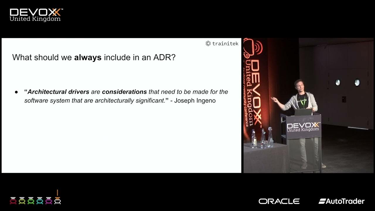 ADRs: the lost art of documenting important architectural decisions by MAREK DOMINIAK - YouTube