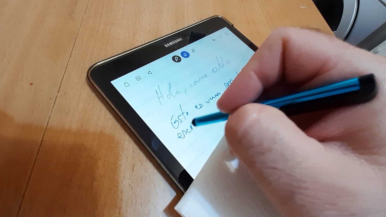 Cómo tomar notas con una tablet y un stylus normales - YouTube
