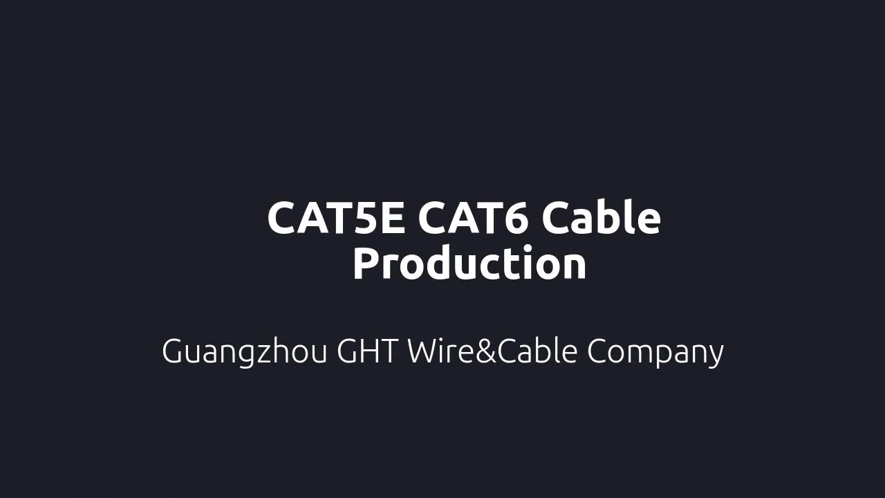 Professional CAT5E CAT6 cable manufacturer - GHT company - YouTube