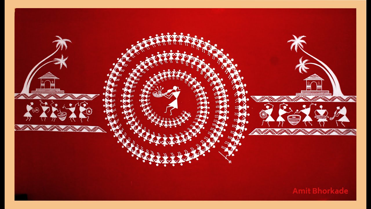 #Varali_Painting (वारली चित्रकला ) #Wall_Painting - YouTube