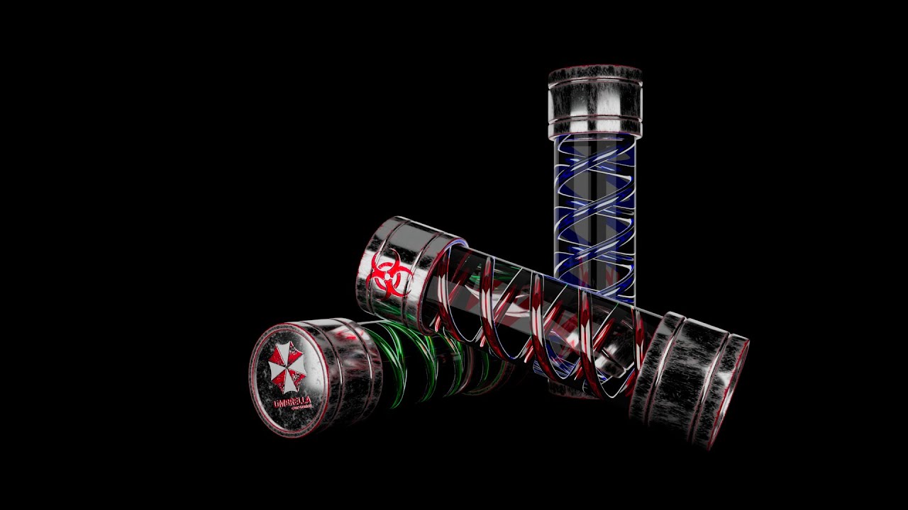 Resident Evil movie_T virus capsule_3D Modeling and Texture - YouTube