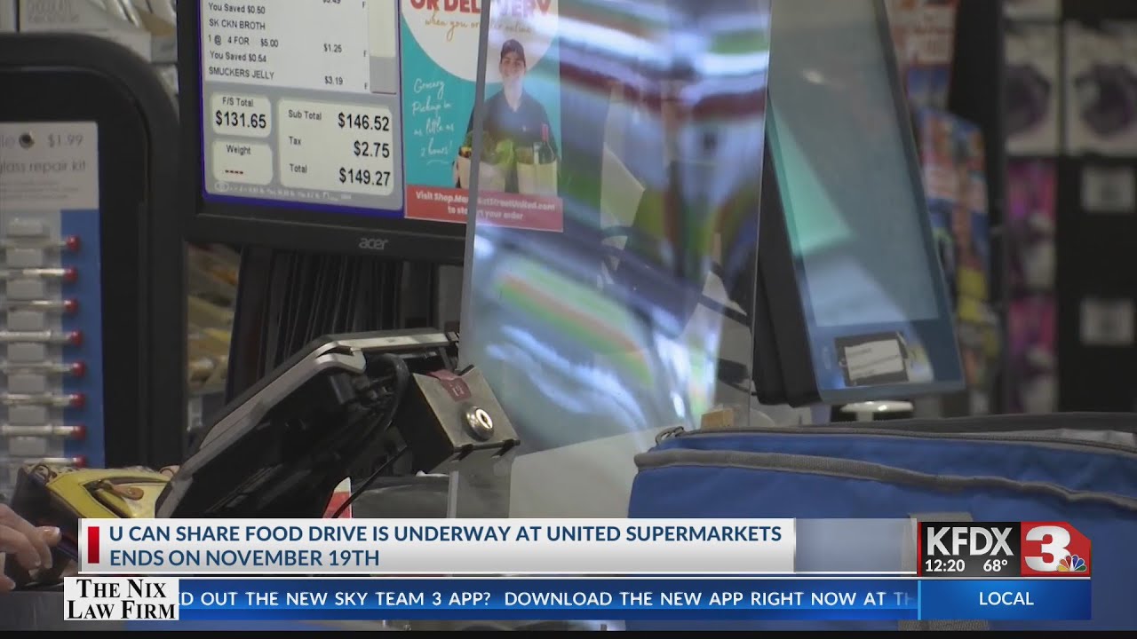 U Can Share Food Drive at United Supermarkets - YouTube