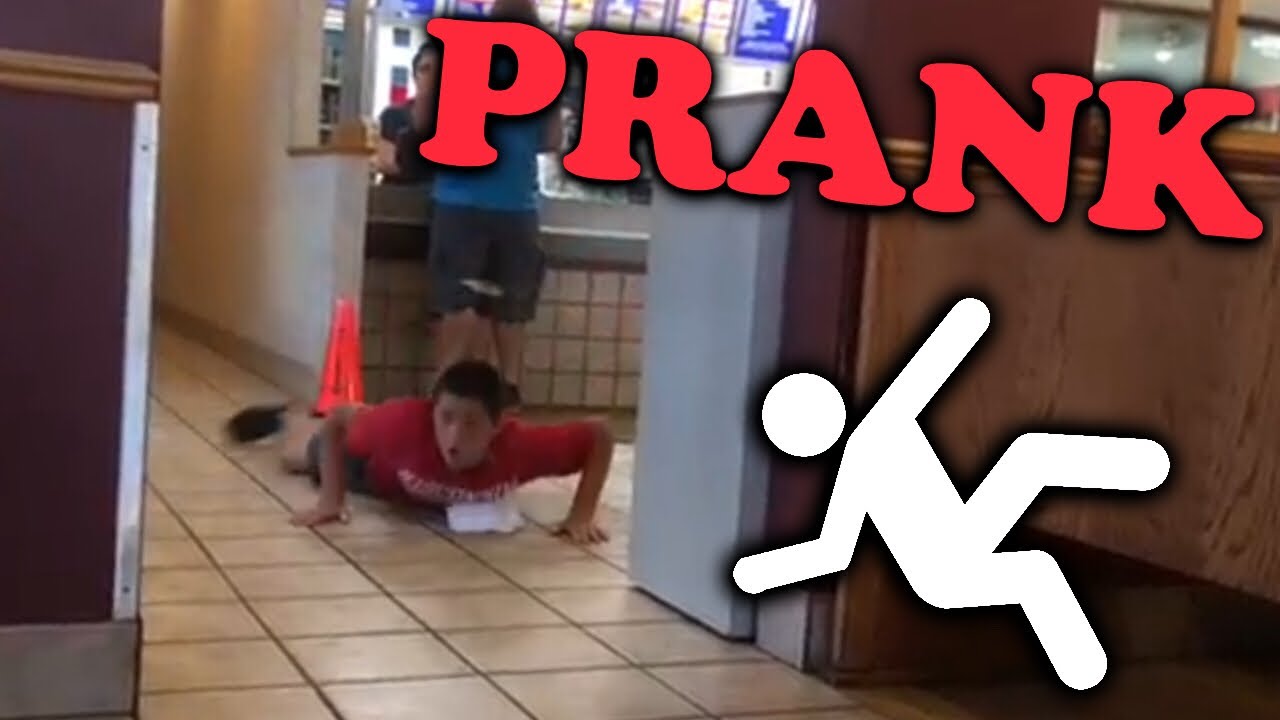 FALLING IN PUBLIC PRANK!! *Funny Reactions* - YouTube