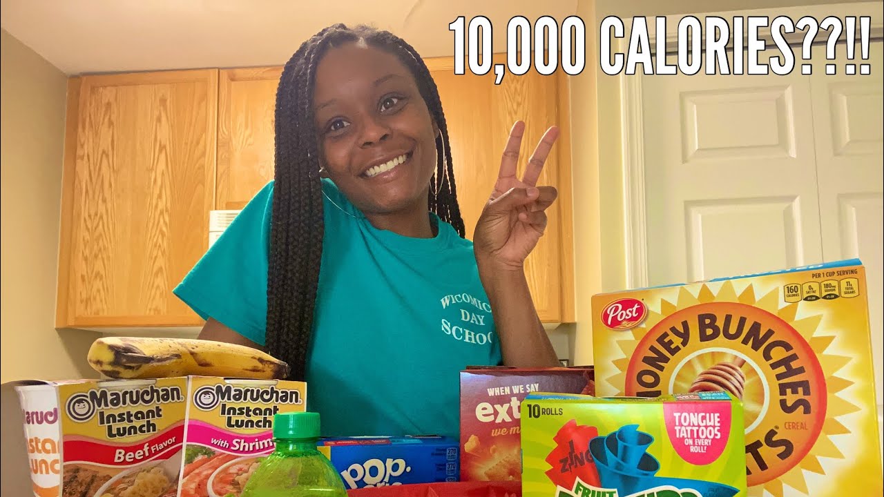 10,000 CALORIE CHALLENGE || GIRL VS FOOD - YouTube