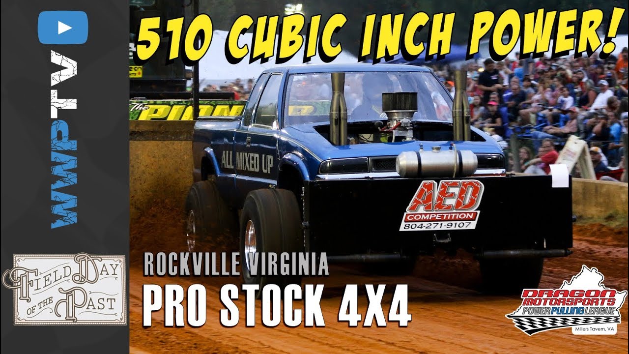 PRO STOCK 4X4 TRUCKS pulling at FIELD DAY OF THE PAST at Rockville ...