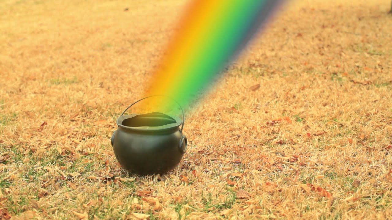 leprechaun gold pot of gold rainbow 412gYOC9 - YouTube