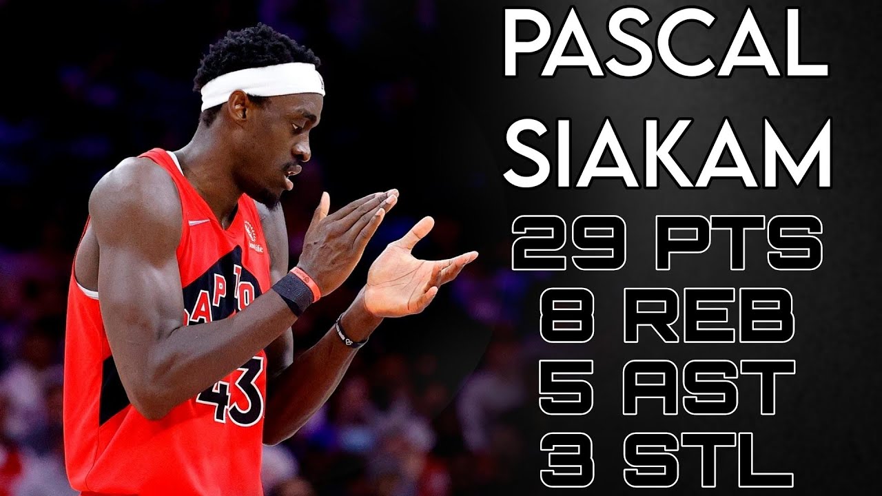 Pascal Siakam 29PTS 8REB 5AST 3STL | Toronto Raptors vs Detroit Pistons ...