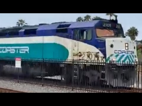 NCTD Coaster Bombardier cab car 2310 and F40PHM-2C 2101 non-revenue ...