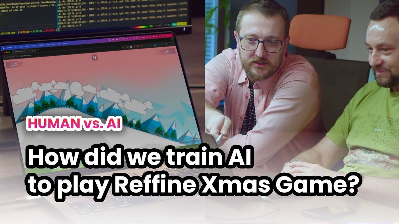 Human vs AI: we trained AI to play Reffine Xmas Game - YouTube