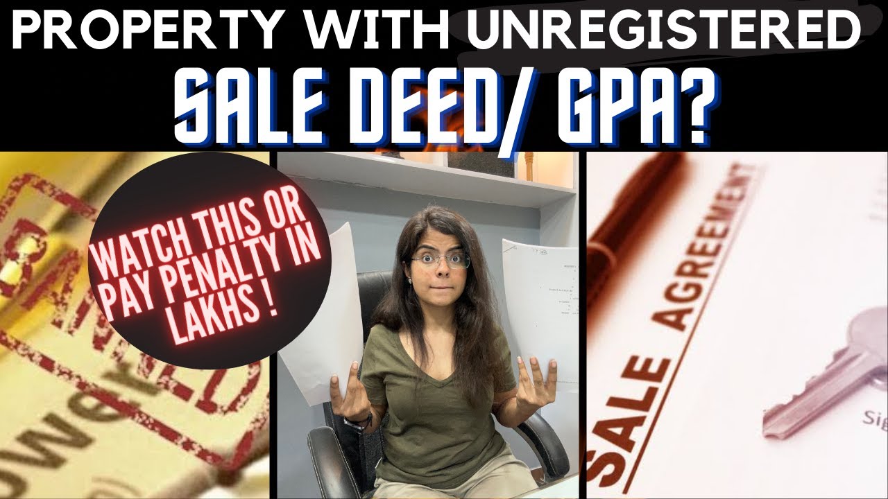 UNREGISTERED SALE DEED/GPA IN COURT CASE: How to deal with such suits ...